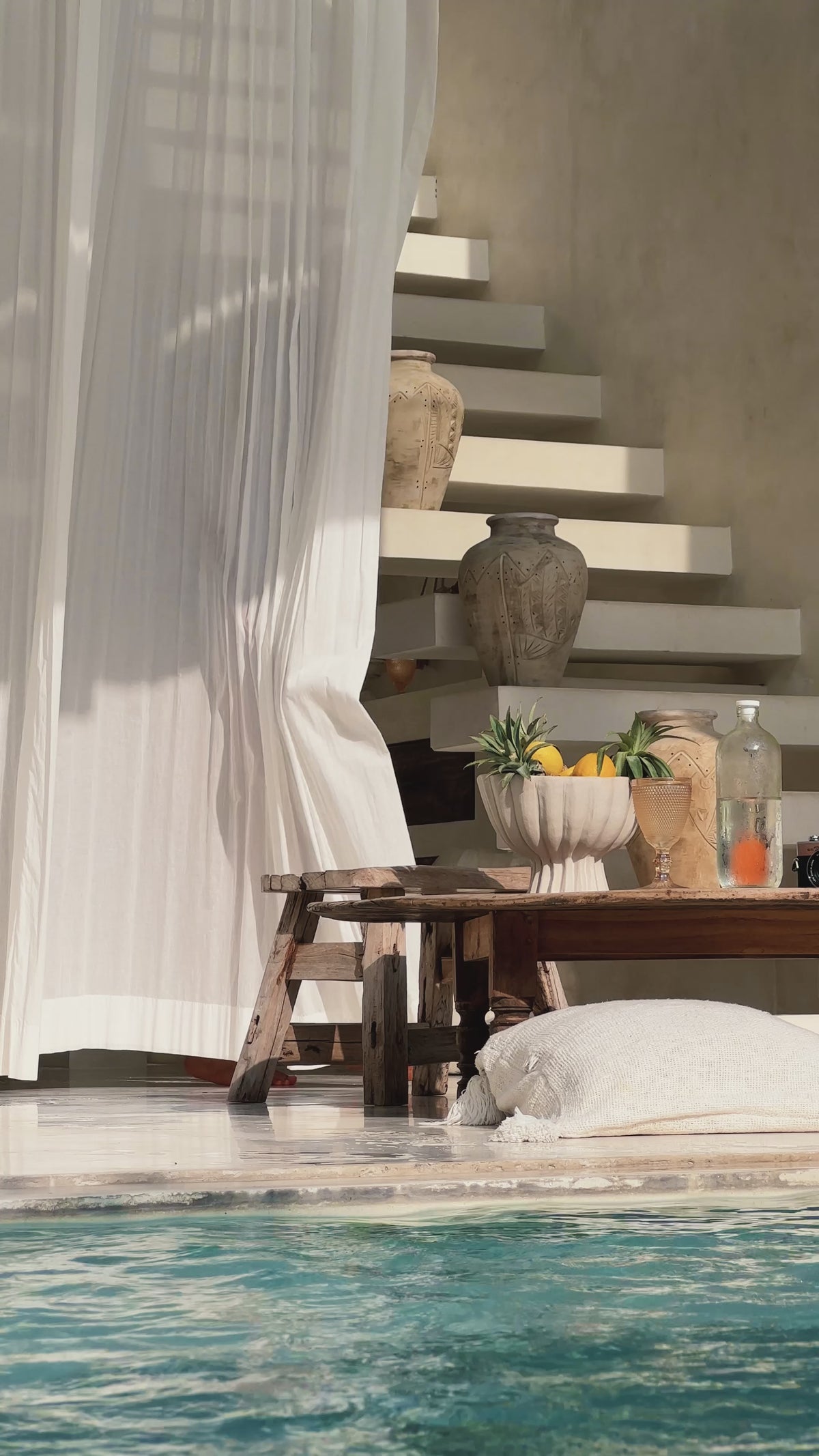 Azure Blue Ruched Flattering One Piece | Salty Bottom